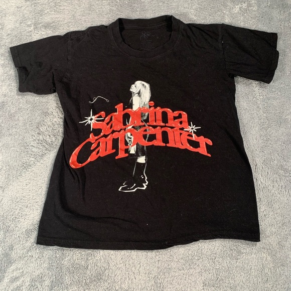 Sabrina Carpenter | Tops | Sabrina Carpenter Black Tee Extra Small ...